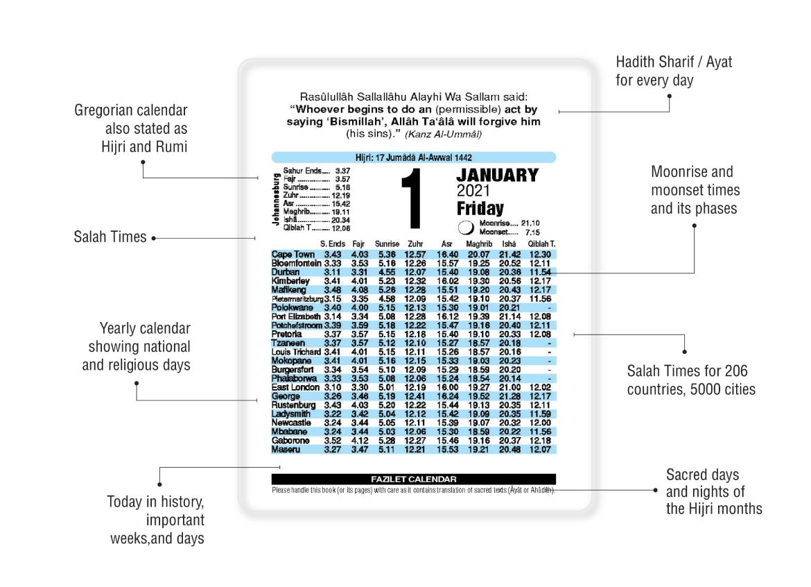 Home Page - Fazilet Calendar
